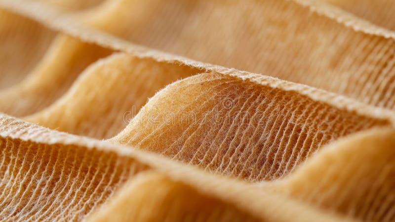 Detailed Closeup of a Pleated Tan Fabric Texture Stock Illustration ...