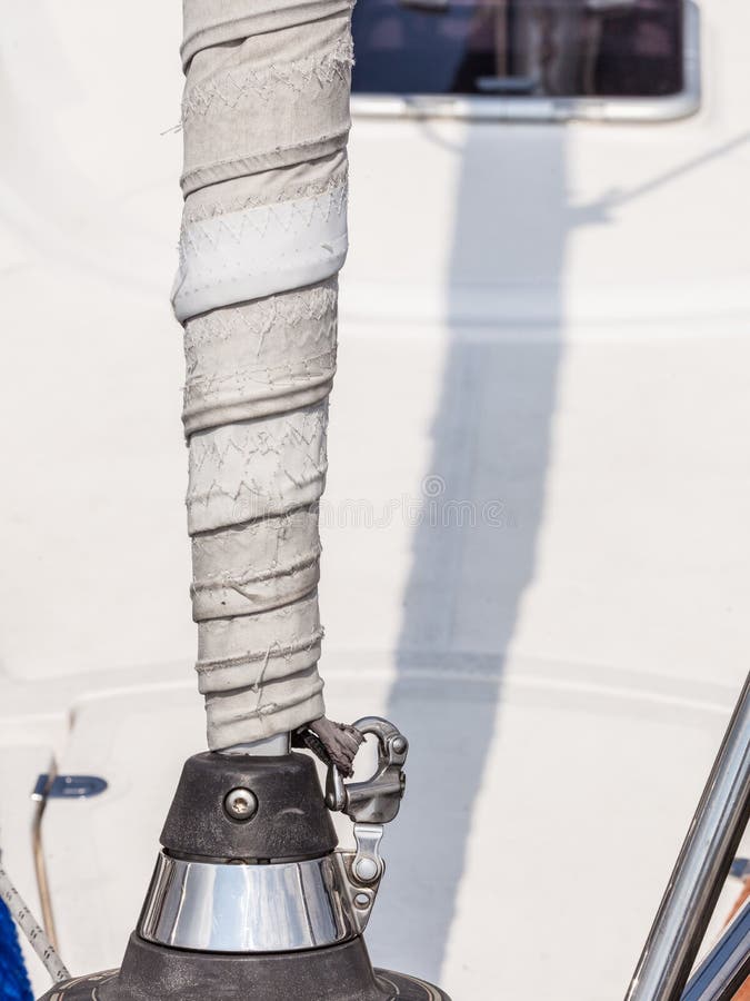 Detailed Closeup of Ship Deck with Sailing Equipment Stock Image ...