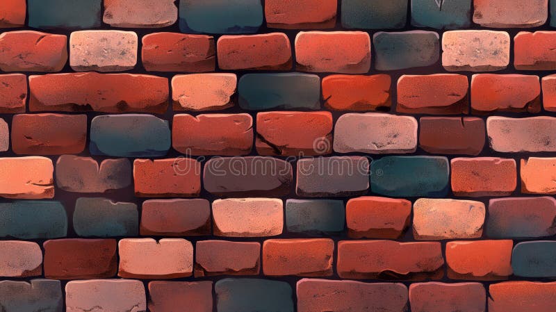 A Detailed Closeup View of Brick Wall, Showing the Complex and Textured ...