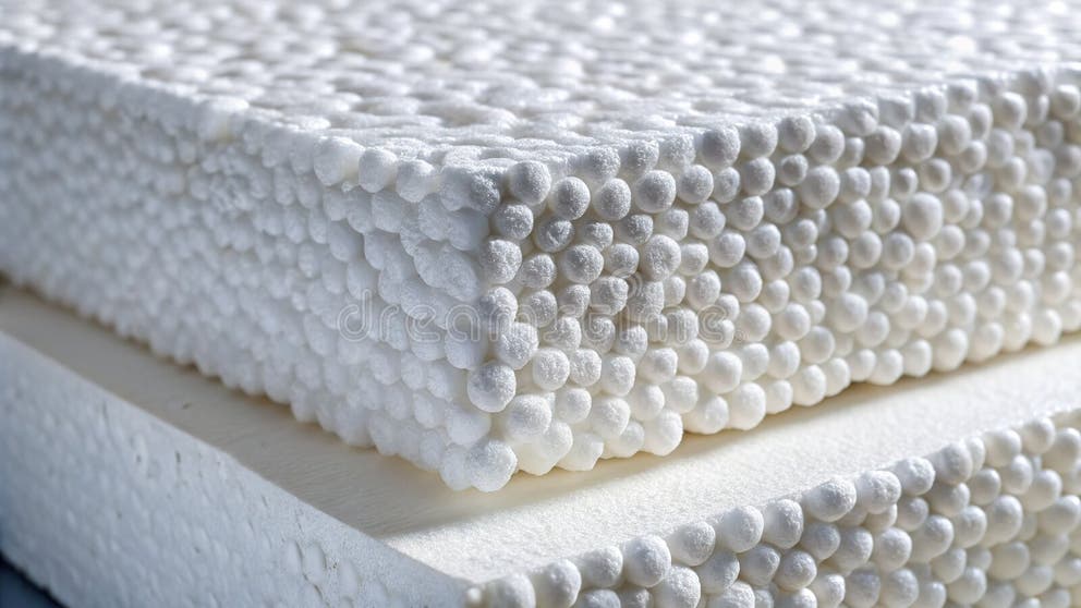 Detailed CloseUp of White Styrofoam Insulation Texture a Versatile ...