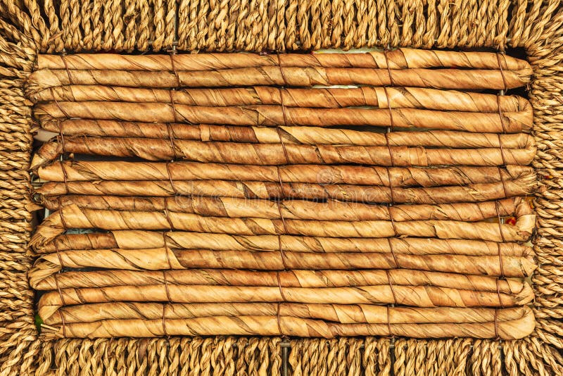 Detailed Closeup of Wicker Texture Pattern Stock Photo - Image of ...