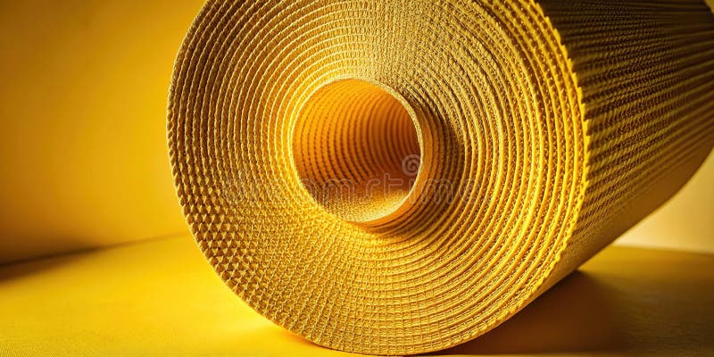 Detailed Closeup of a Yellow Circle Paper Roll Texture Perfect for ...
