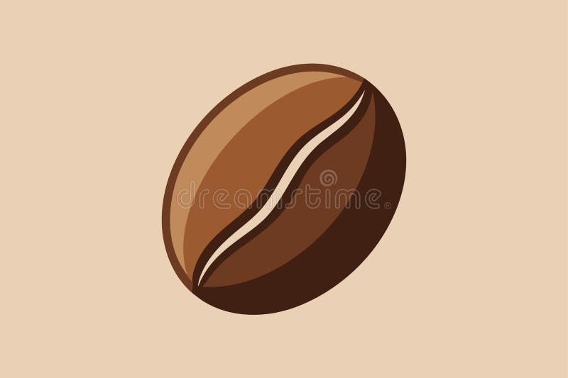 Detailed Coffee Bean Resting on a Neutral Beige Backdrop, Coffee Bean ...
