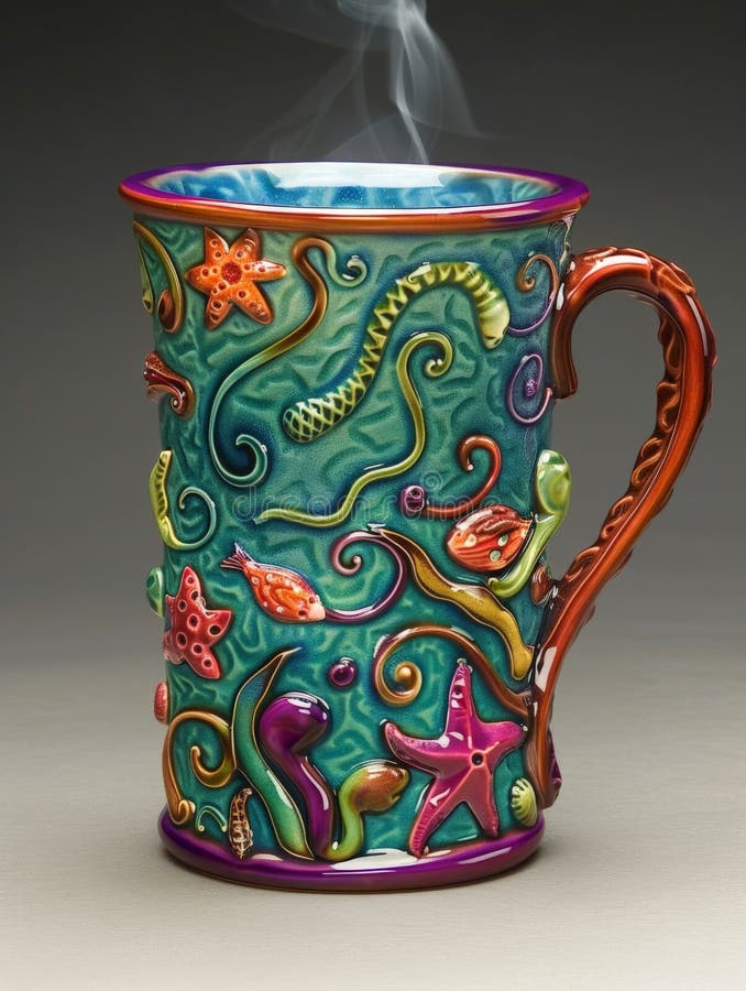 Steaming coffee cup stock illustration. Illustration of liquid - 320569969