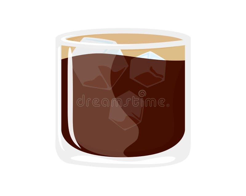 Detailed Cold Brew Together with Glass Illustration Stock Vector ...