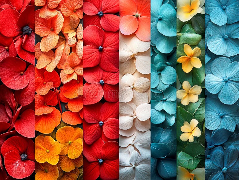 A Detailed Collage of Six Types of Tropical Leaves, Arranged in Two ...