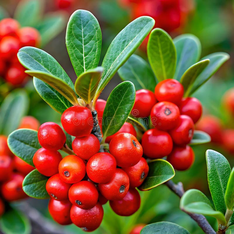 Buffaloberry Icon Set in Flat Vector Style Stock Illustration ...