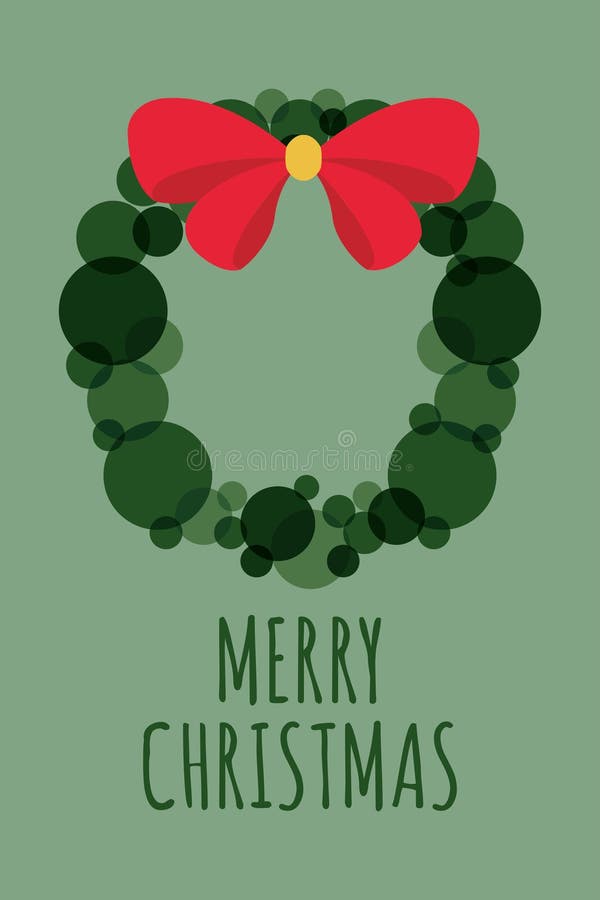 Detailed Colored Christmas Card Vector Stock Illustration ...