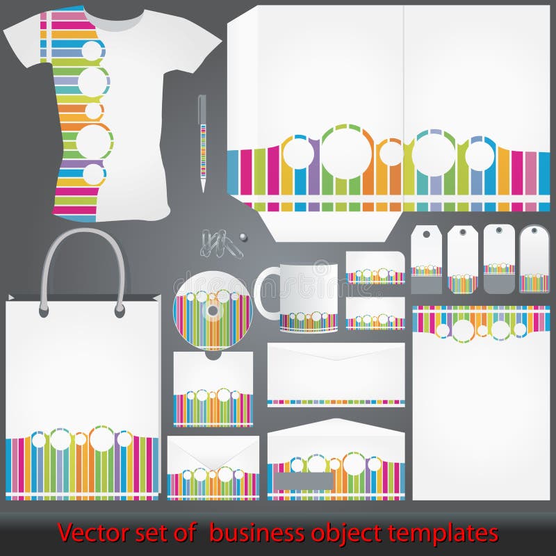 Detailed Colorful Corporate Templates Stock Vector - Illustration of ...