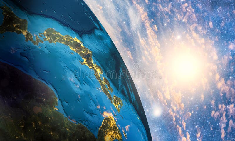 Detailed colorful Earth stock image. Image of morning - 58965879