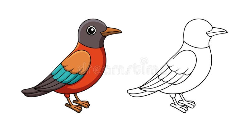 Detailed Common Sunbird Asity Bird Artwork Stock Illustration ...