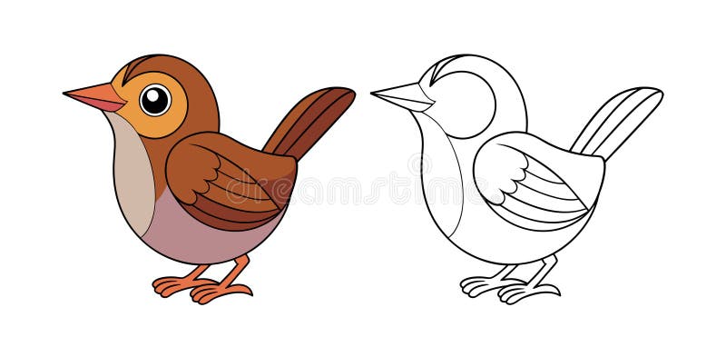 Detailed Common Tailorbird Bird Artwork Stock Illustration ...