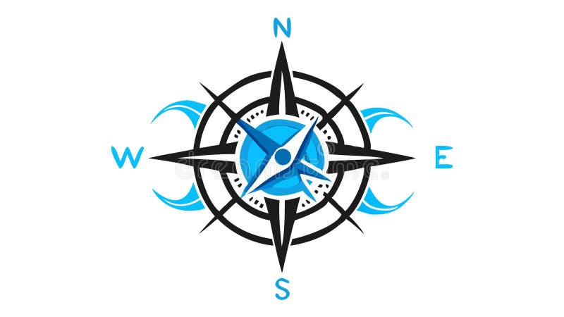Detailed Compass Rose, Navigation Direction, Vector Design Generative ...