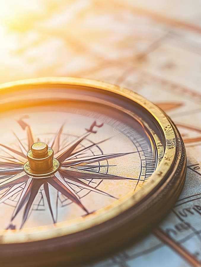 A Detailed Compass Serves As a Symbol of the Principles of Justice and Transparency within the ...