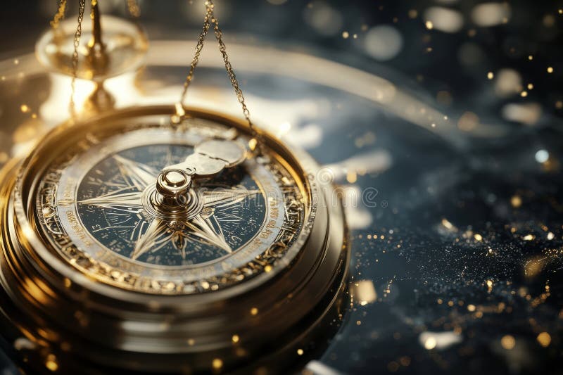 A Detailed Compass Symbolizes Direction Toward Justice and Transparency ...