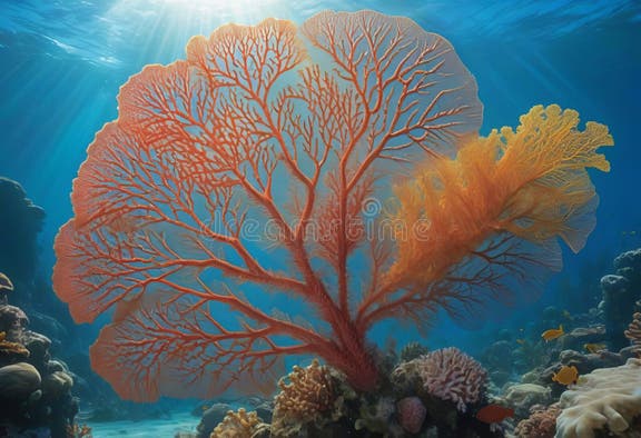 A Detailed and Compelling Image of a Deep Sea Stock Illustration ...