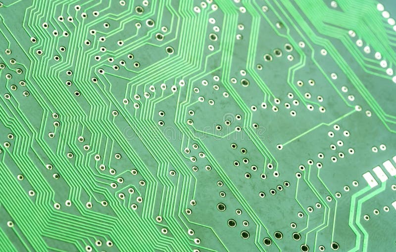 Detailed Complex Green PCB Circuit Board Abstract Background Texture ...