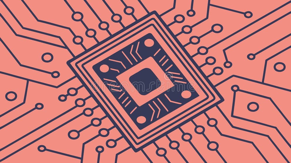 Advanced Technology Computer Circuit Stock Illustrations – 29,986 ...