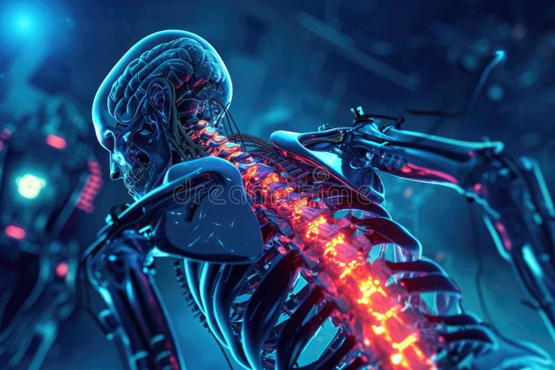 A Detailed Computer Generated Image Displaying the Structure of a Human ...