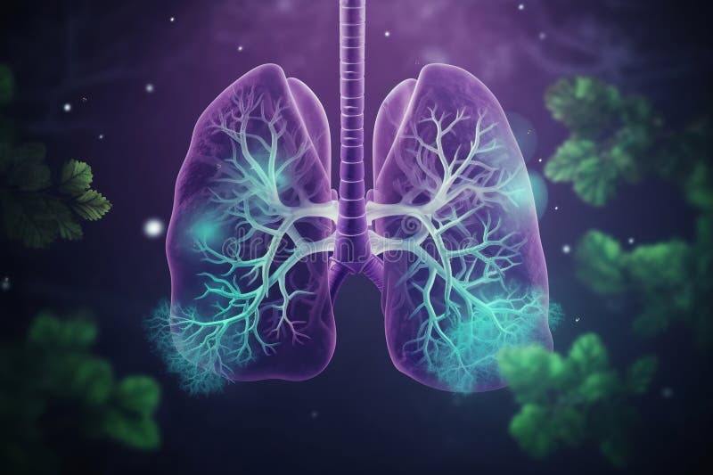 Computer Generated Human Lung Stock Photo - Image of simulation ...
