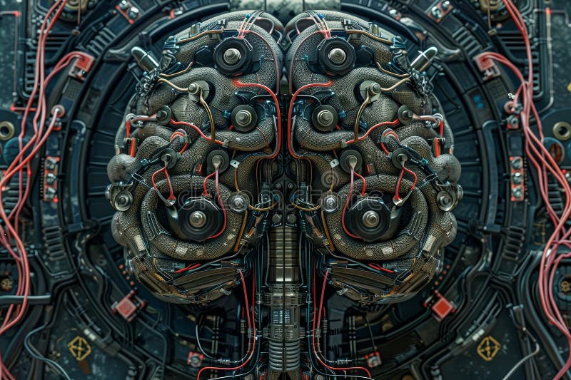 A Detailed Computer-generated Rendering of a Human Brain, Showcasing ...