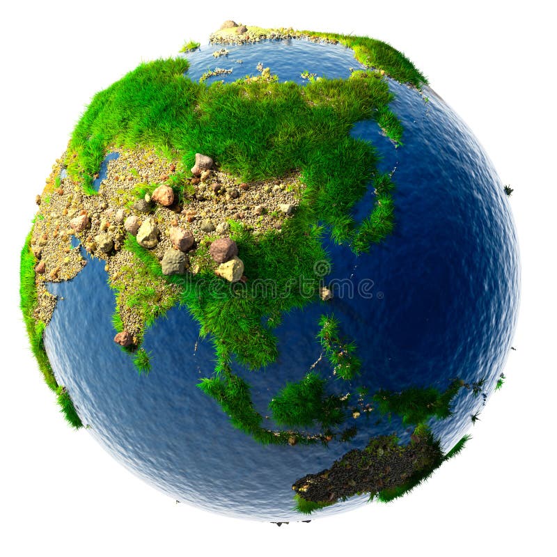 Miniature real Earth stock illustration. Illustration of earth - 14497258