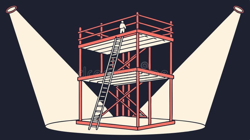 Detailed Concert Stage Lighting Truss Structure, Vector Design ...