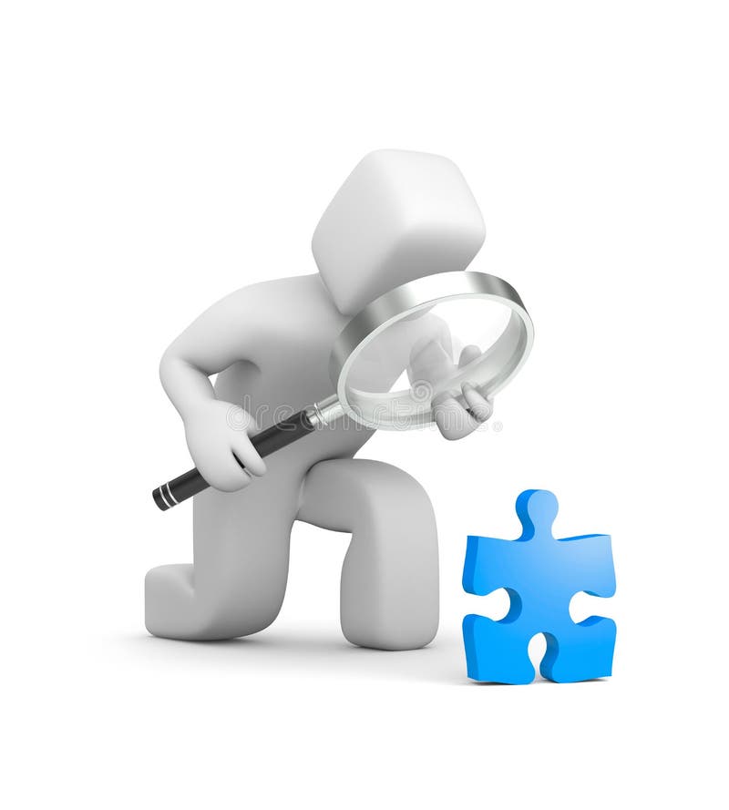 Detailed Consideration. Business Concept Stock Illustration ...