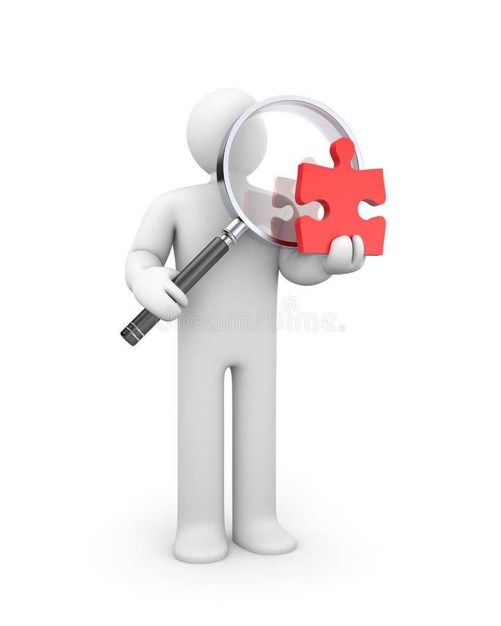 Detailed Consideration. Business Concept Stock Illustration ...