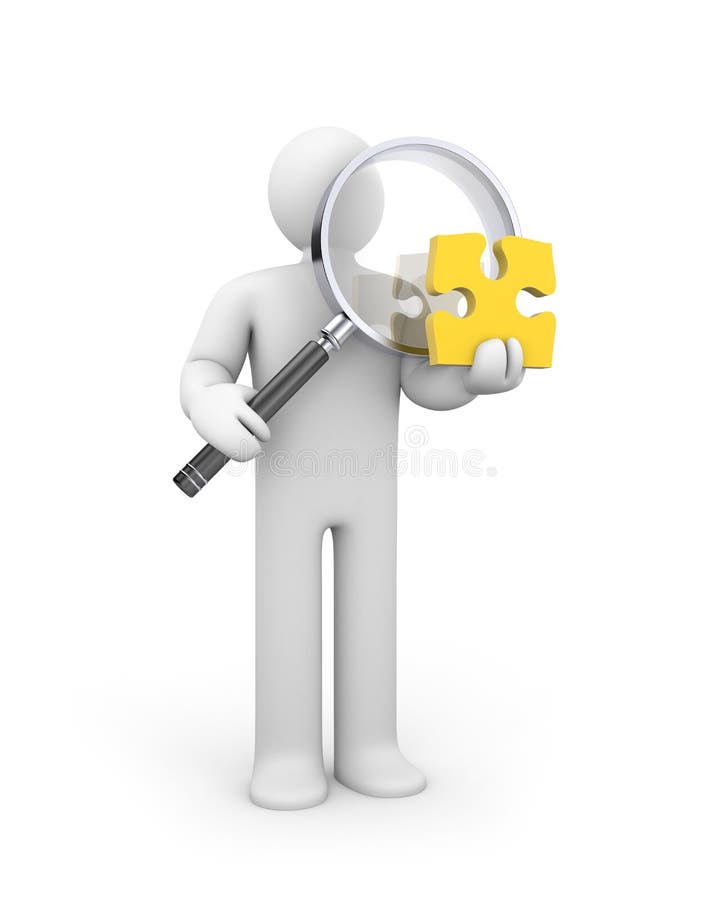 Detailed Consideration. Business Concept Stock Illustration ...