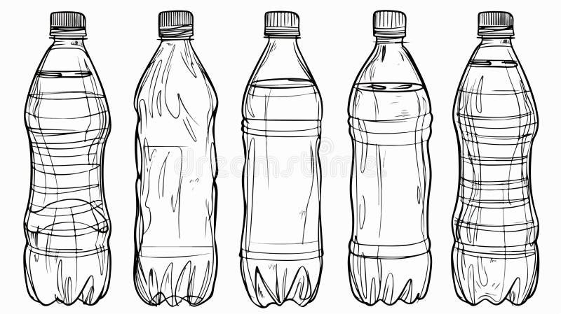 Drinking Water Continuous Line Stock Illustrations – 297 Drinking Water ...