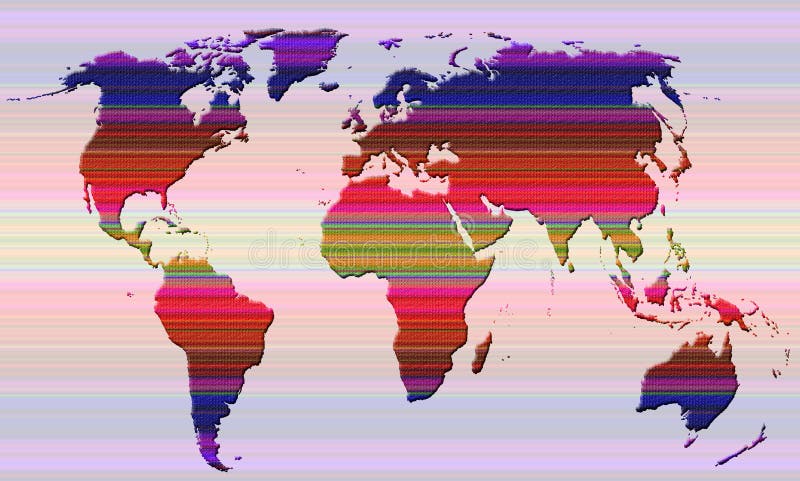 Global world map stock illustration. Illustration of geography - 132743857
