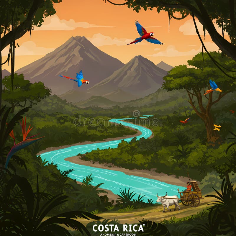 Detailed Country Illustration Design Unveiling Intricate Linework and ...