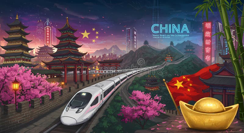 Detailed Country Illustration Design Unveiling Intricate Linework and ...