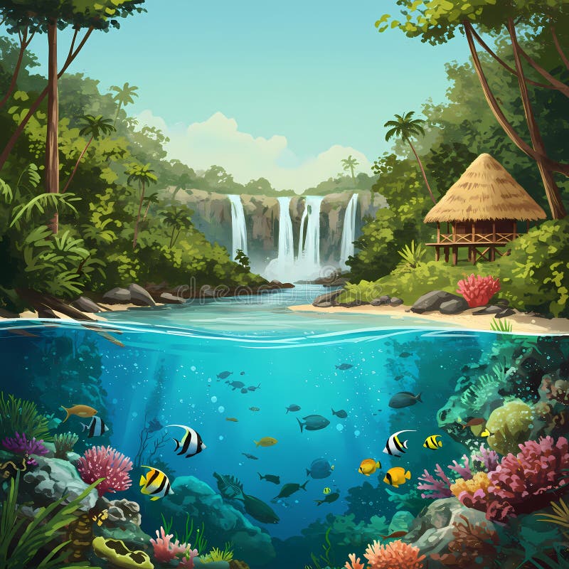 Detailed Country Illustration Design Unveiling Intricate Linework and ...