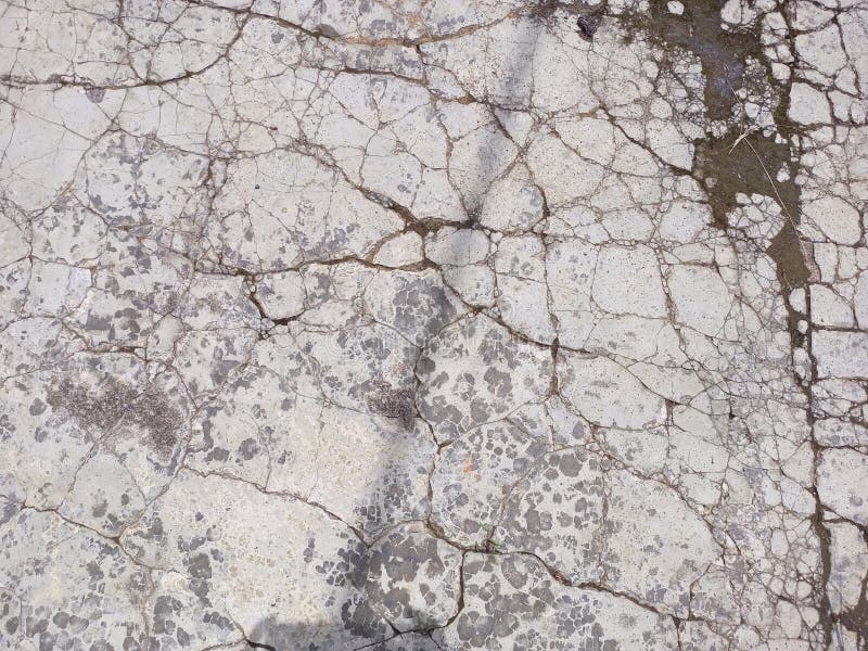 Detailed Cracking Concrete Surface with Weathered Texture Stock Image ...