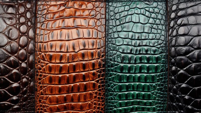 Detailed Crocodile Leather Pattern Stock Illustration - Illustration of ...