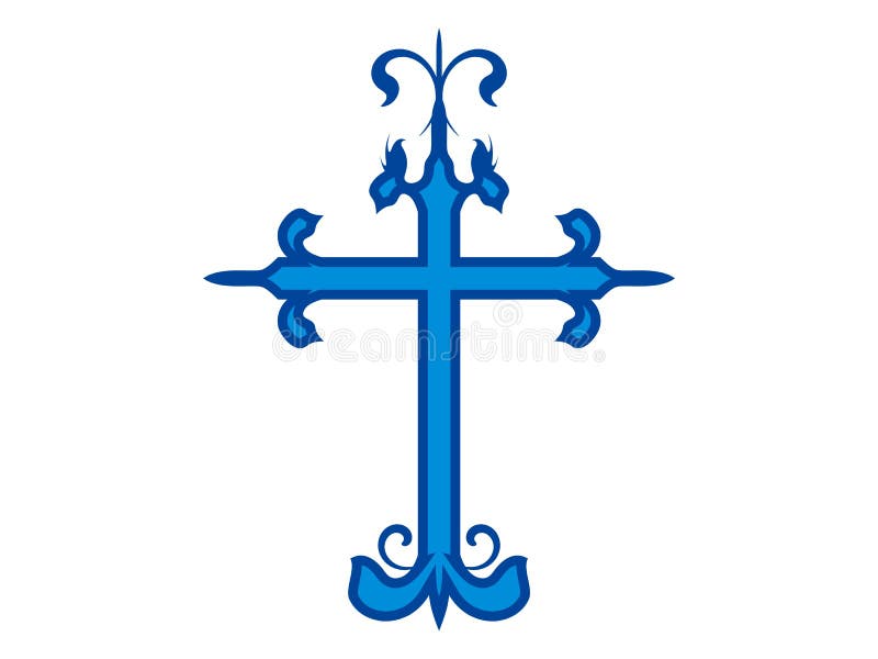 Orthodox cross sketch stock vector. Illustration of clergy - 22406165