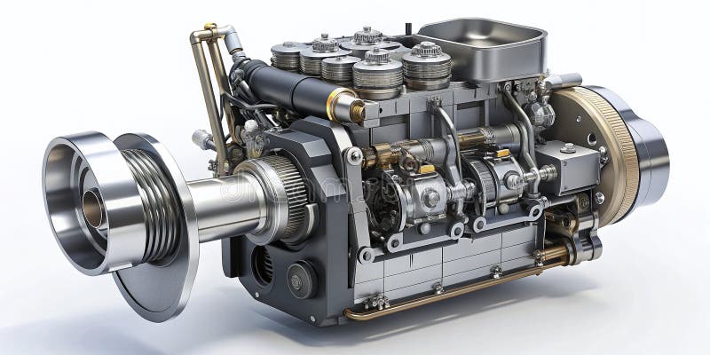 Combustion Engine Crosssection Stock Illustrations – 17 Combustion ...