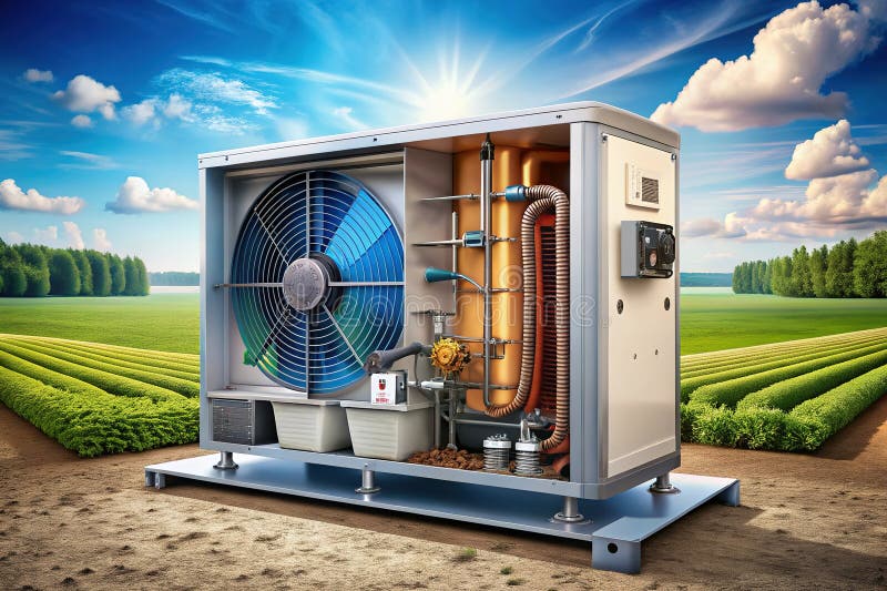 Detailed CrossSection View of a Condenser Unit Operational Mechanism ...