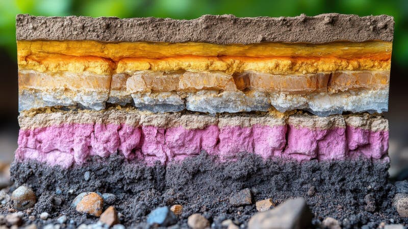 Layered Earth Model stock image. Image of deposition - 363921721