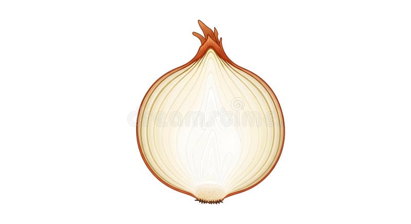 Cross-Section of an Onion stock photo. Image of layers - 393079966
