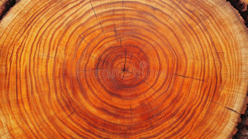 Detailed Cross Section of a Trees Growth Rings Stock Illustration ...