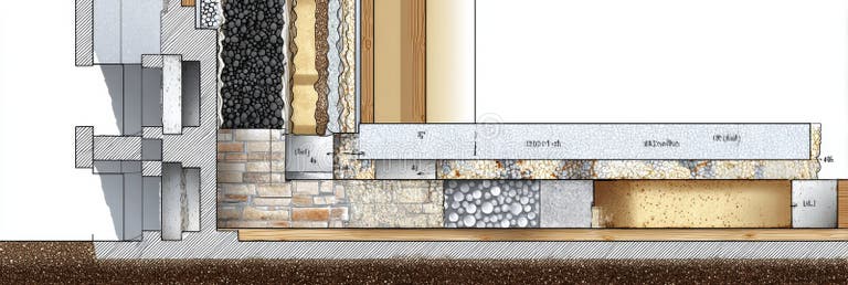 Cross-section Diagram of a Wall Showcasing Insulation and Cladding ...