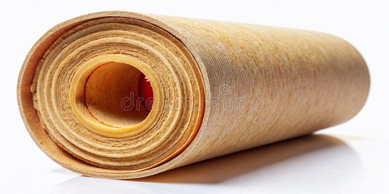 Detailed CrossSection of a Paper Roll Unveiling the Manufacturing ...