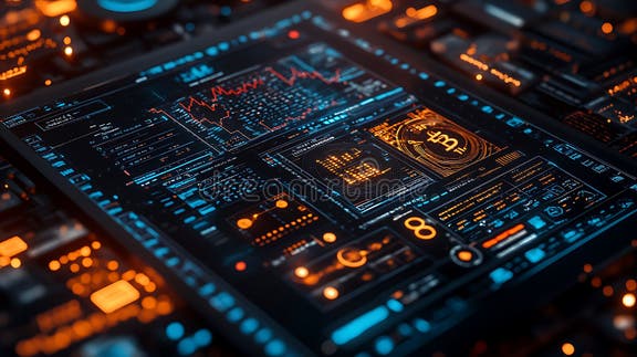 Cryptocurrency Trading Platform Interface with Bitcoin Charts and Data ...