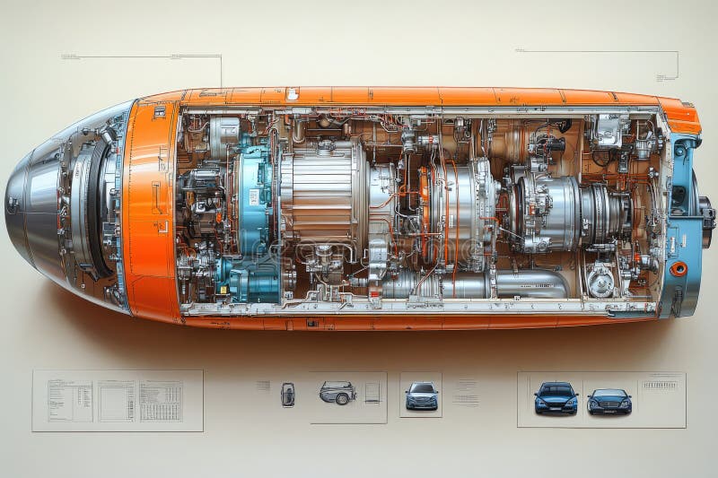 Jet Engine Cross Section Stock Illustrations – 99 Jet Engine Cross ...