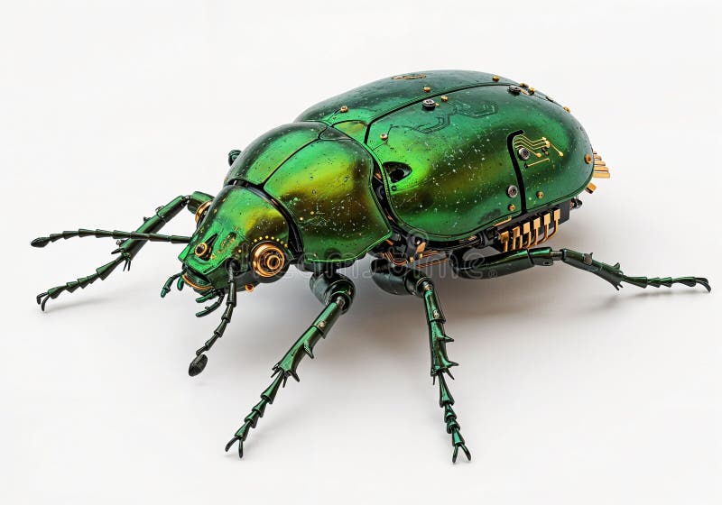 Cyber Mechanical Beetle. Generative AI Stock Illustration ...