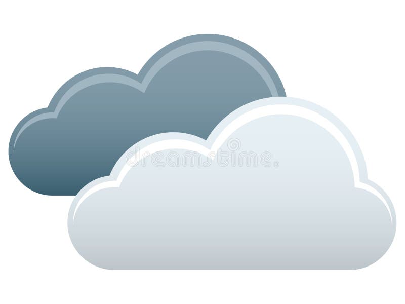 Heavy Clouds Weather Icon stock vector. Illustration of night - 181500124
