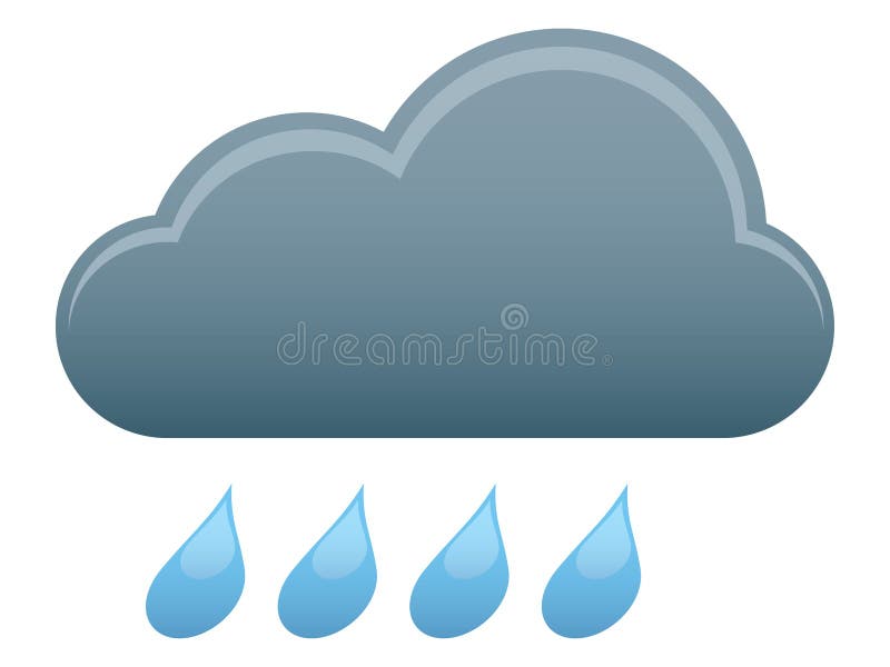 Rainfall Weather Icon stock vector. Illustration of rain - 181500201